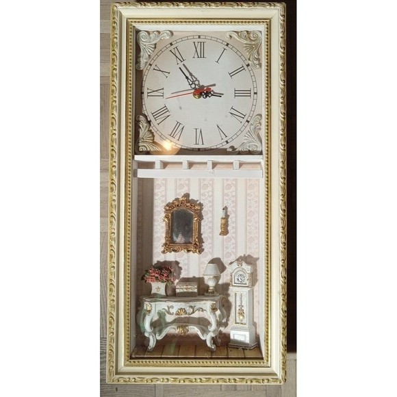 Wall Decor | French Living Room Shadow Box Clock Salon Theme | Poshmark